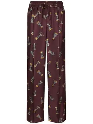 Dolce & Gabbana Chess-print Trousers