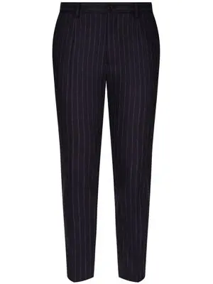 Dolce & Gabbana Striped Tailored Trousers - Black