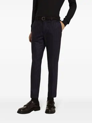 Dolce & Gabbana Striped Tailored Trousers - Black