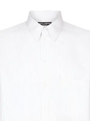 Dolce & Gabbana Striped Cotton Shirt - White