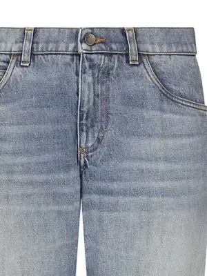 Dolce & Gabbana Straight-leg Stonewashed Jeans - Blue
