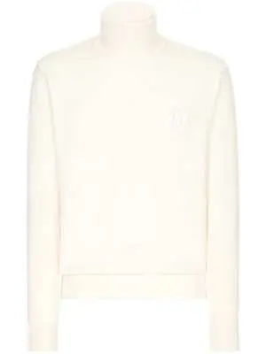 Dolce & Gabbana Roll-neck Wool Jumper - Neutrals