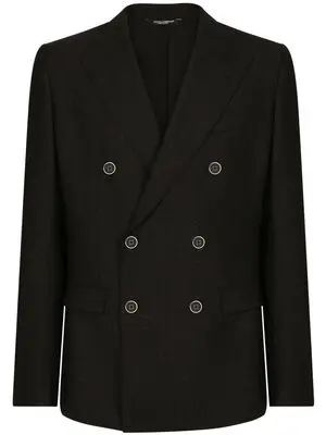 Dolce & Gabbana Wool Double-breasted Jacket - Grey