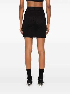 Dolce & Gabbana Floral-lace Mini Skirt