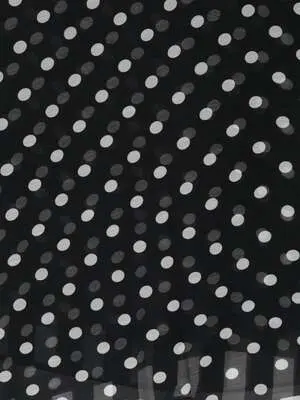 Dolce & Gabbana Polka-dot Silk Scarf - Black