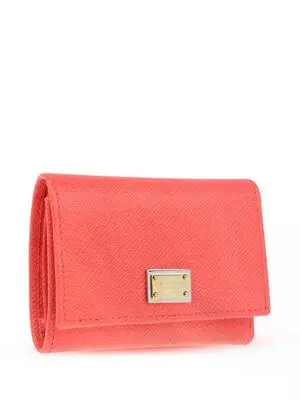 Dolce & Gabbana Logo-plaque Leather Wallet - Red