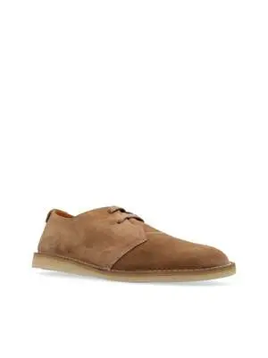 Dolce & Gabbana Logo-tag Suede Derby Shoes