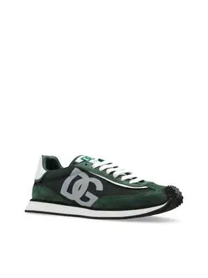 Dolce & Gabbana Mixed-material Dg Cushion Sneakers - Green