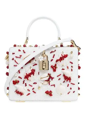 Dolce & Gabbana Dolce Box Seashell-appliqué Tote - White