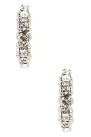 AREA Crystal Hoop Earrings