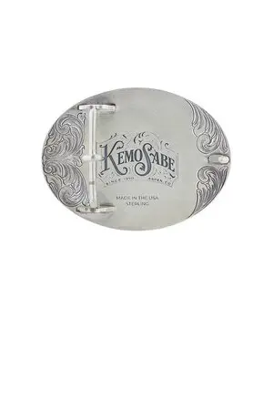 Kemo Sabe Large Oval Shield Belt Buckle