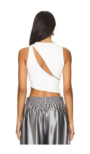 BY.DYLN Addison Asymmetrical Zip Detail Top