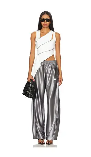 BY.DYLN Addison Asymmetrical Zip Detail Top