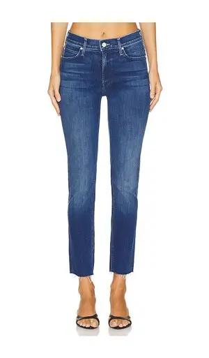 MOTHER The Mid Rise Dazzler Ankle Fray Jeans