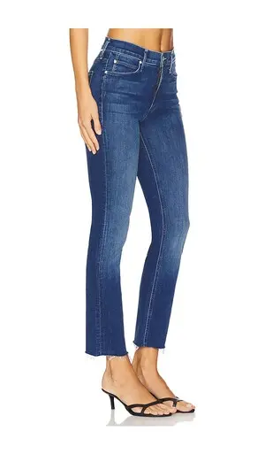 MOTHER The Mid Rise Dazzler Ankle Fray Jeans