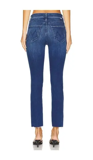 MOTHER The Mid Rise Dazzler Ankle Fray Jeans