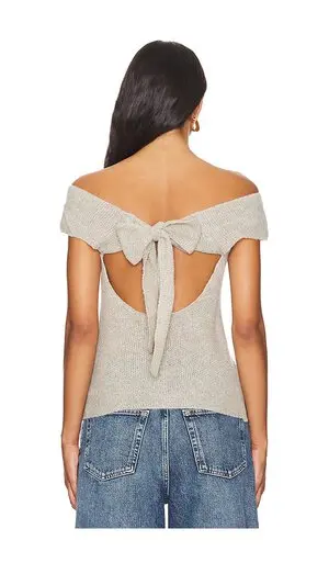 MORE TO COME Malia Open Back Knit Top