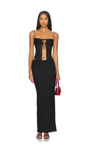 MORE TO COME Lace Maxi Skirt Set