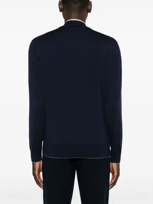 Eleventy Fine-knit Sweater - Blue