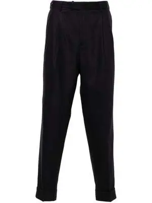 PT TORINO Pleat-detail Trousers - Blue