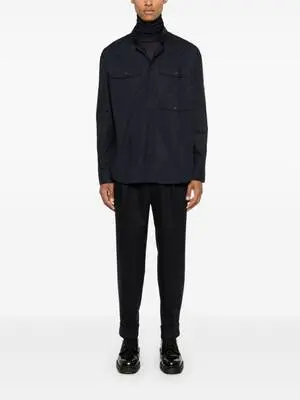 PT TORINO Pleat-detail Trousers - Blue