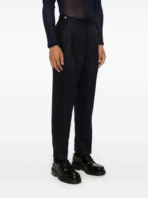 PT TORINO Pleat-detail Trousers - Blue