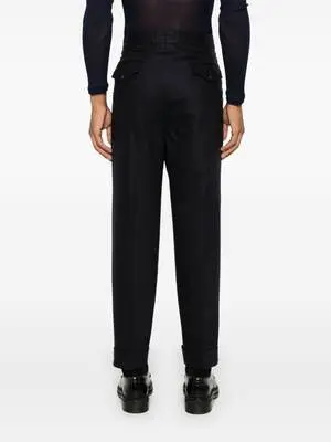PT TORINO Pleat-detail Trousers - Blue