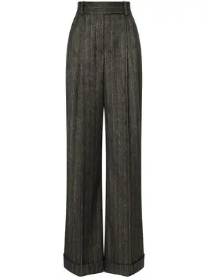 Alberta Ferretti Pinstriped Palazzo Pants
