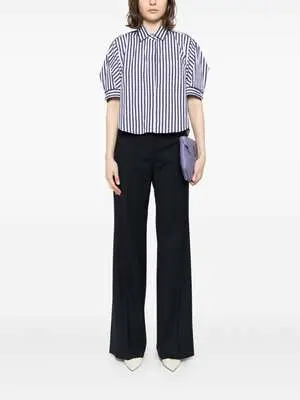 Paul Smith Pressed-crease Wool Trousers
