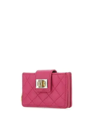 LANVIN Leather Card Holder - Pink