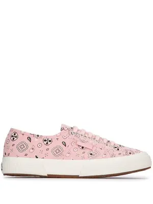 Superga 2750 Bandana Print Sneakers - Pink