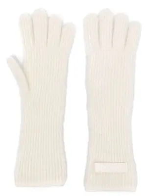 Jacquemus Logo-patch Gloves - Neutrals