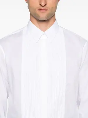 Giorgio Armani Pleated Shirt - White