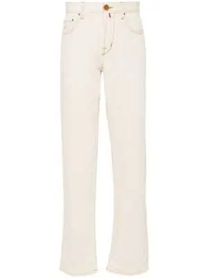 Jacob Cohen Harrison Straight Leg Jeans - Neutrals