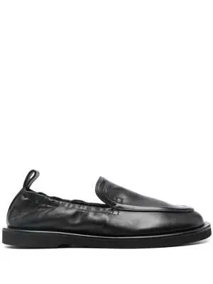 Studio Nicholson Elasticated Leather Loafers - Black
