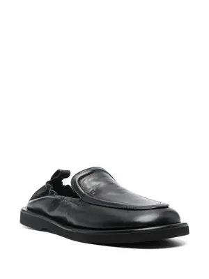Studio Nicholson Elasticated Leather Loafers - Black