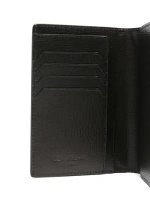 Santoni Logo-debossed Wallet - Grey