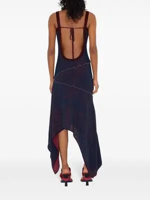 Burberry Sequin Embellished Silk Dress - Blue