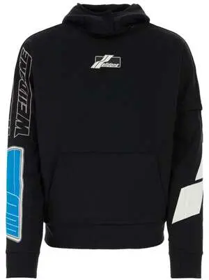 We11Done Logo-print Hoodie - Black