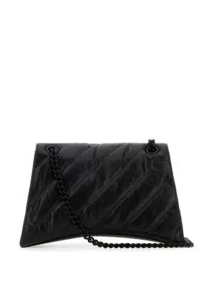 Balenciaga Crush Shoulder Bag - Black