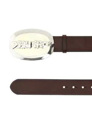 Dsquared2 Logo Buckle Leather Belt