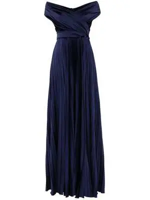 Talbot Runhof Konfuzius3 Maxi Dress - Blue