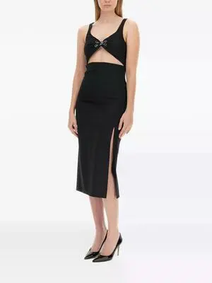 Moschino Decorative Hook Midi Dress - Black