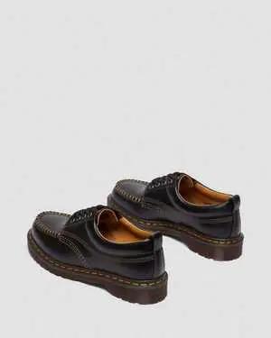 Dr. Martens Lowell Leather Moc Toe Shoes - Black