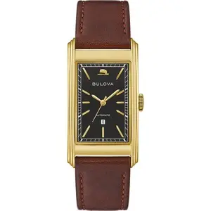 Bulova Frank Sinatra Chairman Of The Board Strap Watch - Goldone