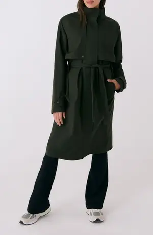 LOLE Aliz Waterproof Trench Coat - Olive