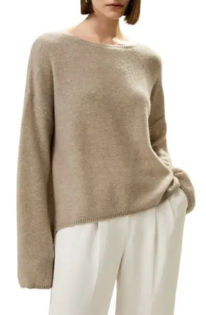 Lilysilk Relaxed-fit Silk Cashmere Blend Sweatshirt - Brown