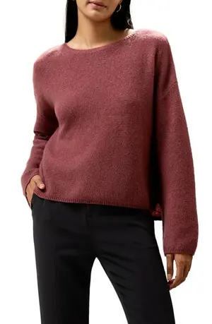 Lilysilk Relaxed-fit Silk Cashmere Blend Sweatshirt - Red