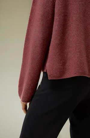 Lilysilk Relaxed-fit Silk Cashmere Blend Sweatshirt - Red