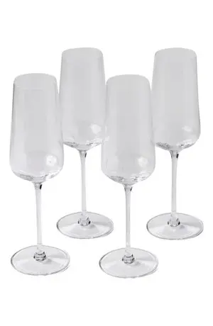 FABLE The Flute Set Of 4 Glasses - Clear